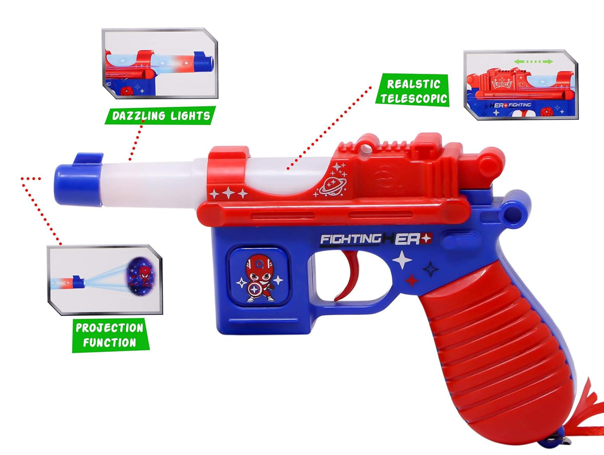 Projector Toy Gun with Realistic Sound, Telescope and Light Effect | M ...